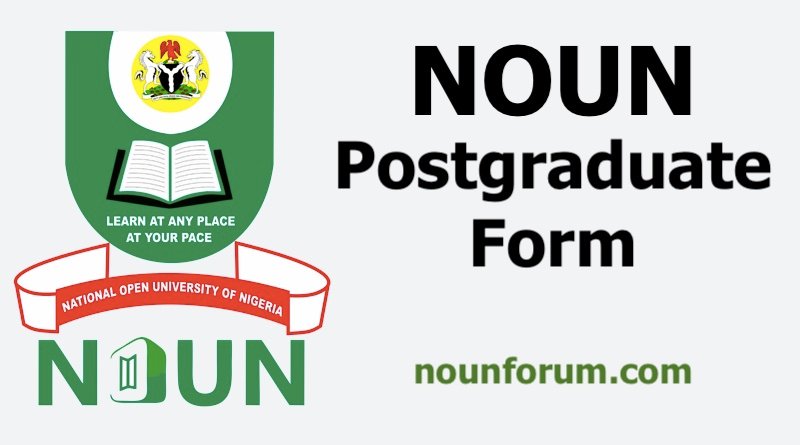 NOUN Postgraduate Application Form 2025/2026 (PGD, M.Sc & Ph.D)