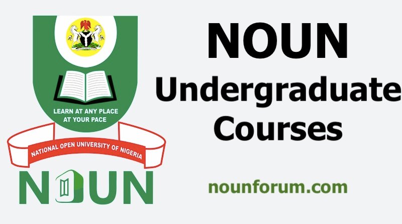 NOUN Undergraduate Courses 2025 – Full List & Requirements