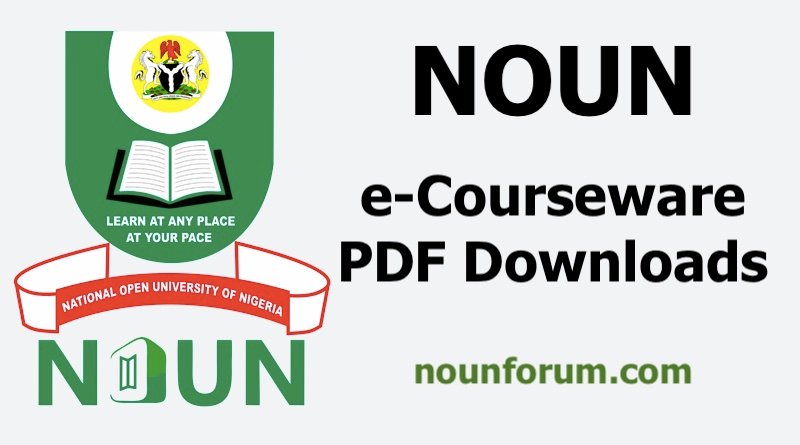 NOUN e-Courseware PDF Downloads – Free Access for All Faculties